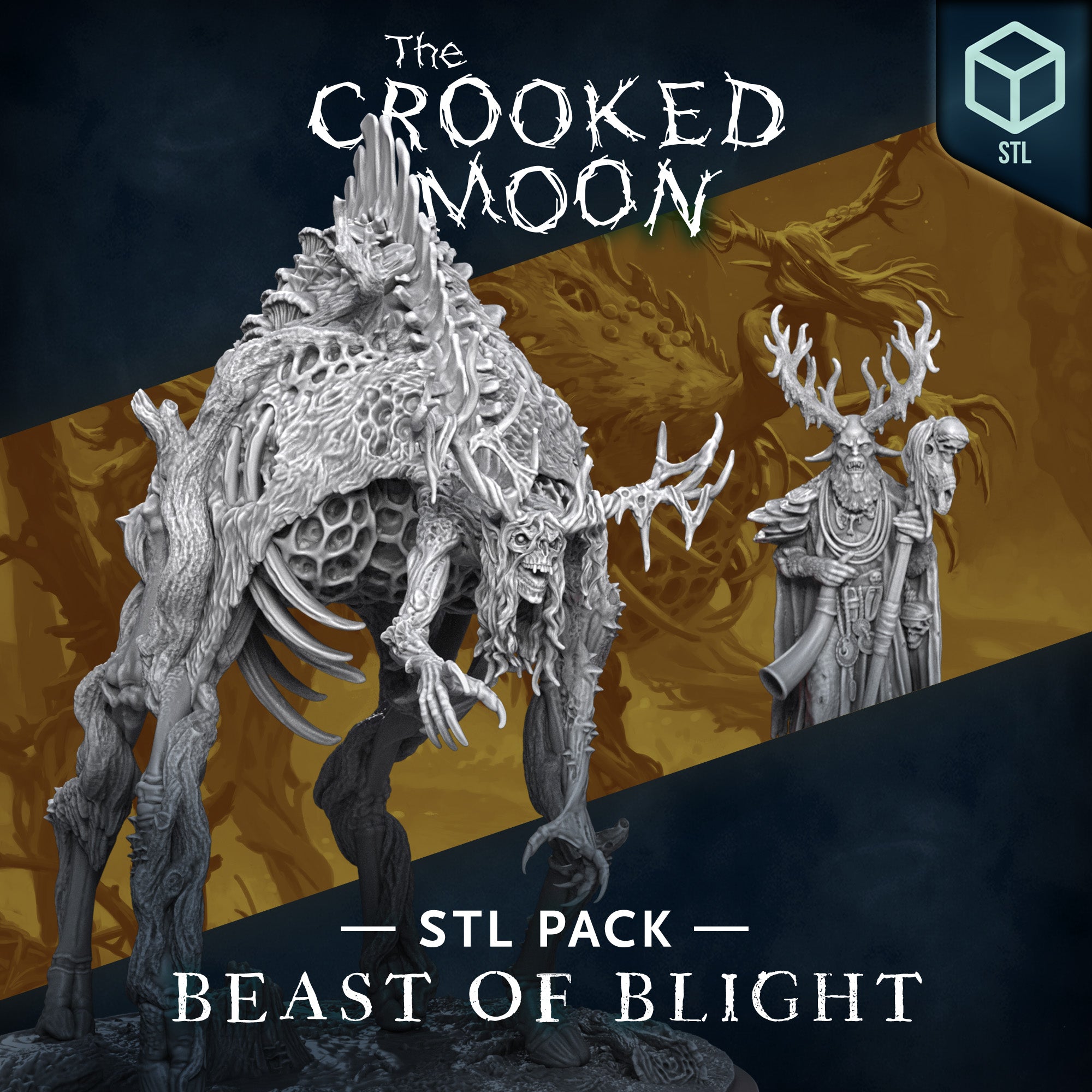 Crooked Moon - Beast of Blight Boss & Minions Miniatures Pack [PRE ...