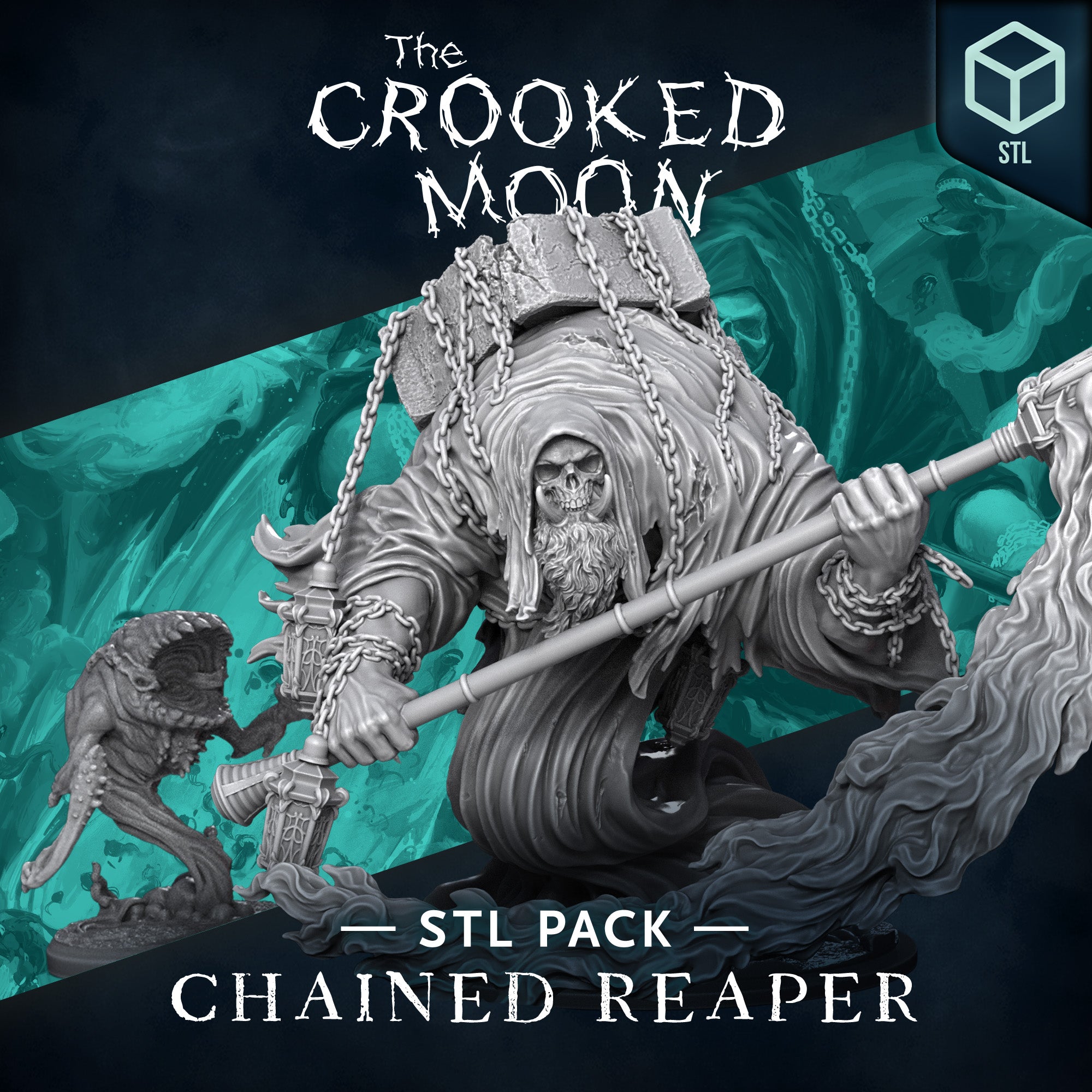 Crooked Moon - Chained Reaper Boss & Minions Miniatures Pack [PRE-ORDER ...