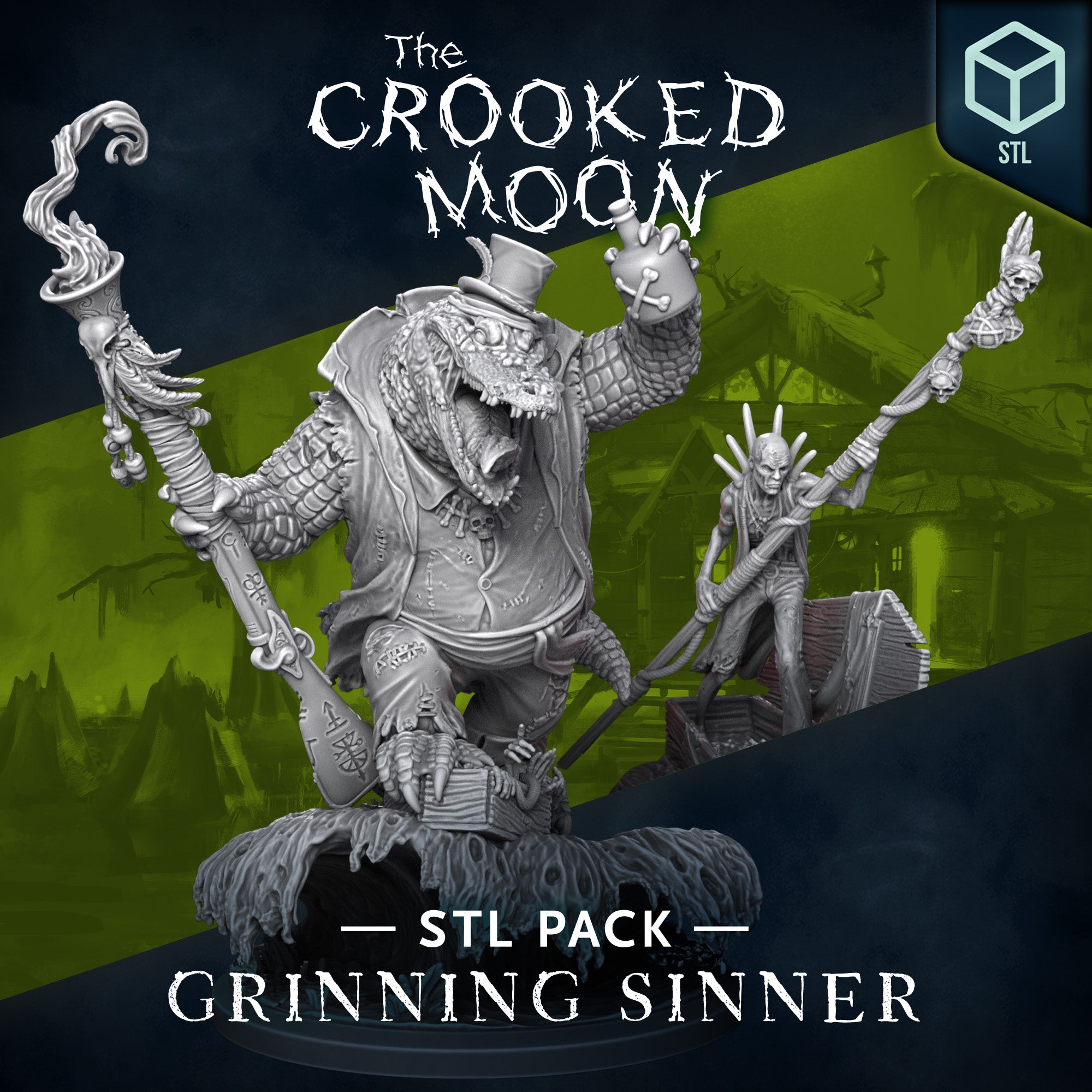Crooked Moon - Grinning Sinner Boss & Minions Miniatures Pack [PRE ...